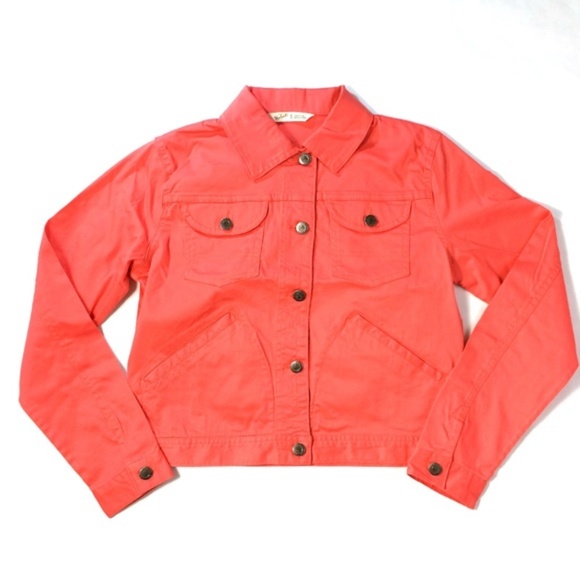 Woolrich | Jackets & Coats | Woolrich Coral Colored Waist Jacket Xs ...